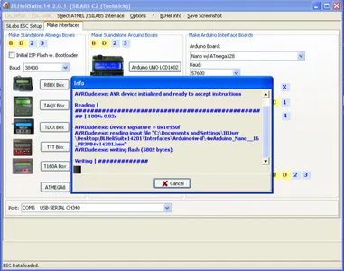 Flashing SiLabs xRotor 20a with BlHeli via C2 4w-if
